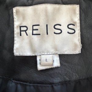 Reiss | Jackets & Coats | Reiss Black Leather Jacket T L | Poshmark